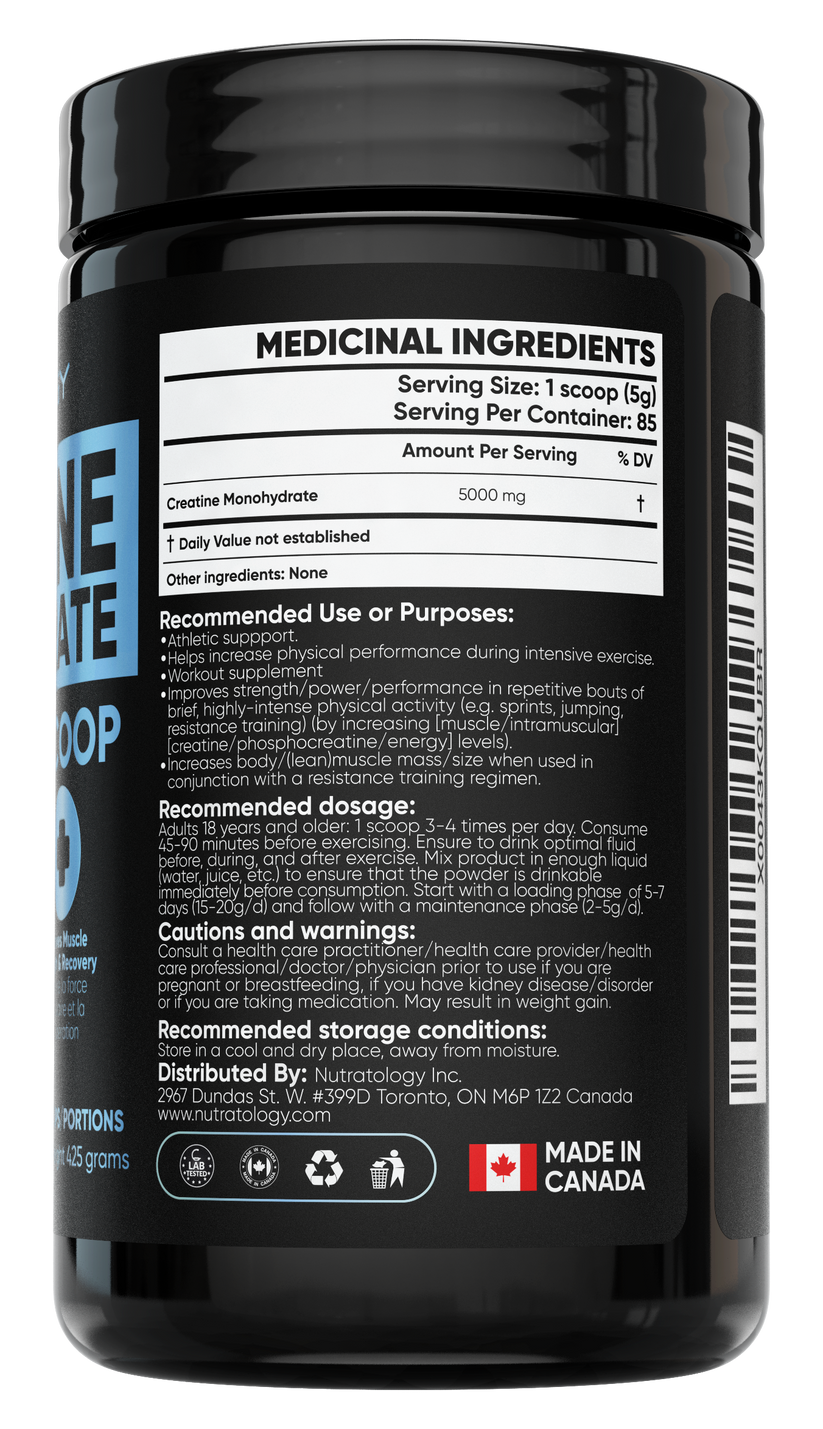 Nutratology Micronized Creatine Monohydrate - 425 G 85 Servings