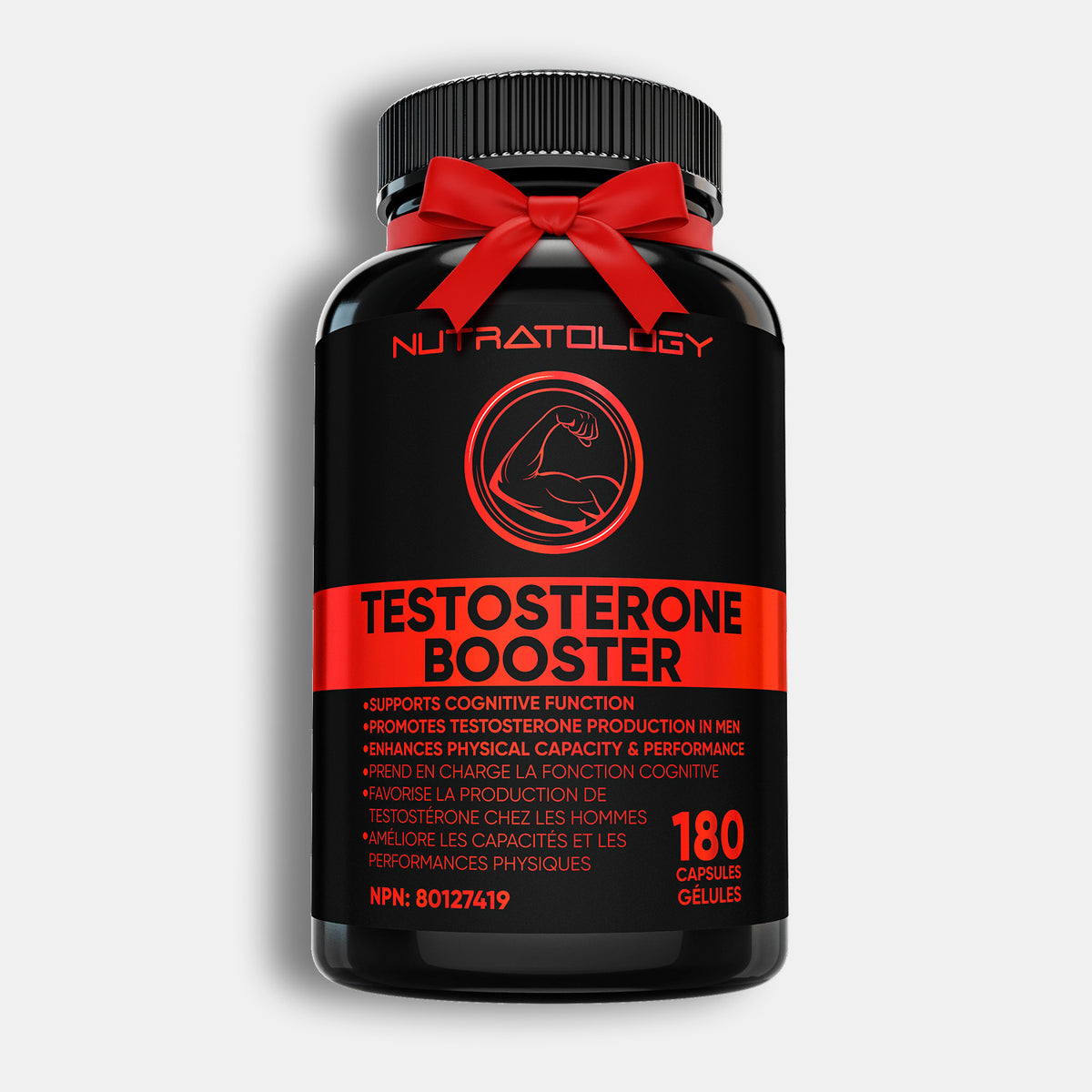 Nutratology Testosterone Booster for Men - 180 Capsules