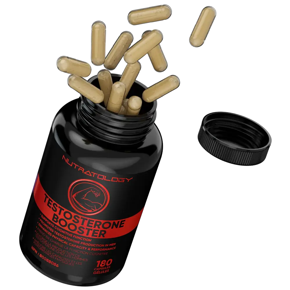 Nutratology Testosterone Booster for Men - 180 Capsules