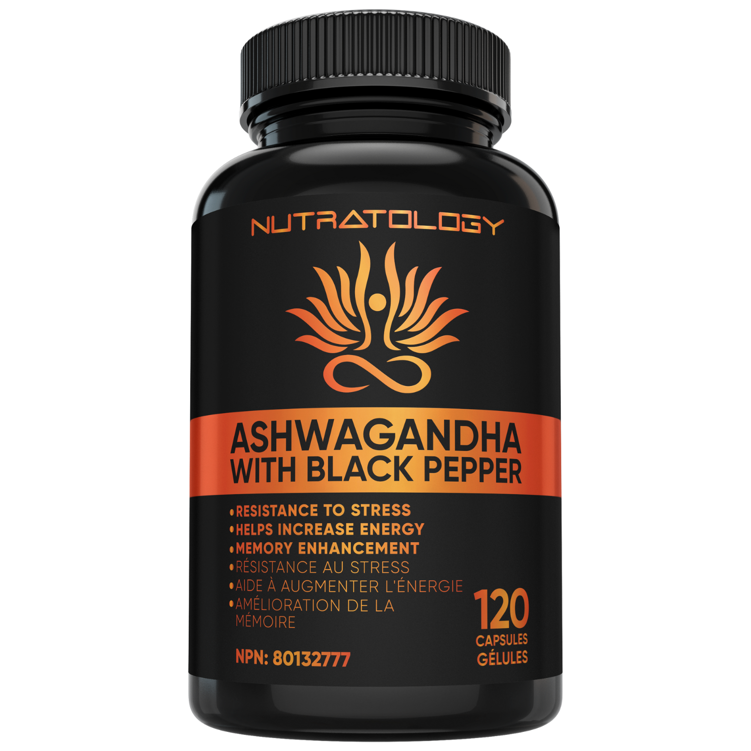 Organic Ashwagandha supplement 120 Capsules | Nutratology