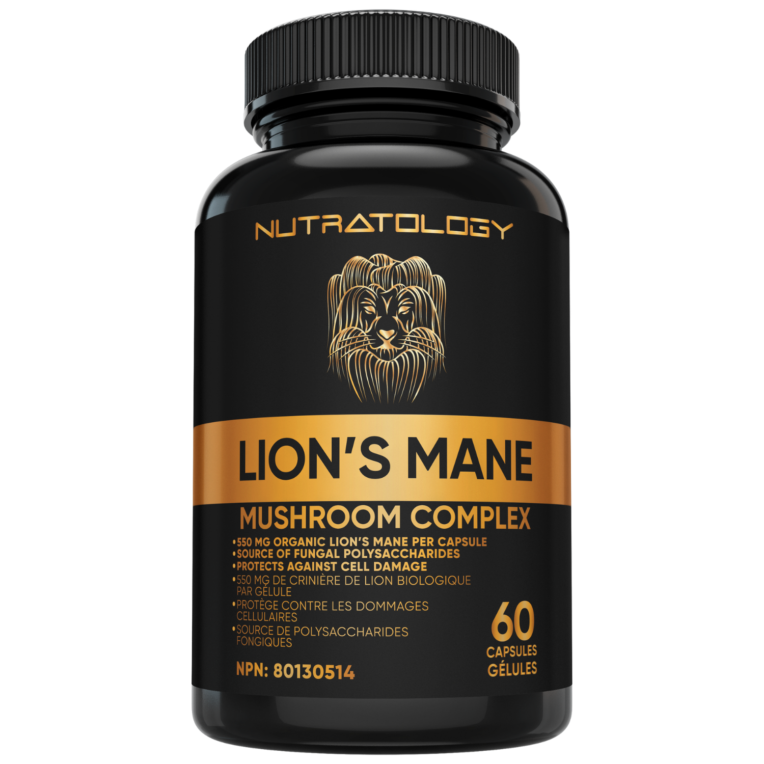 Buy Organic Lion's Mane Mushroom 60 Capsules | Nutratology
